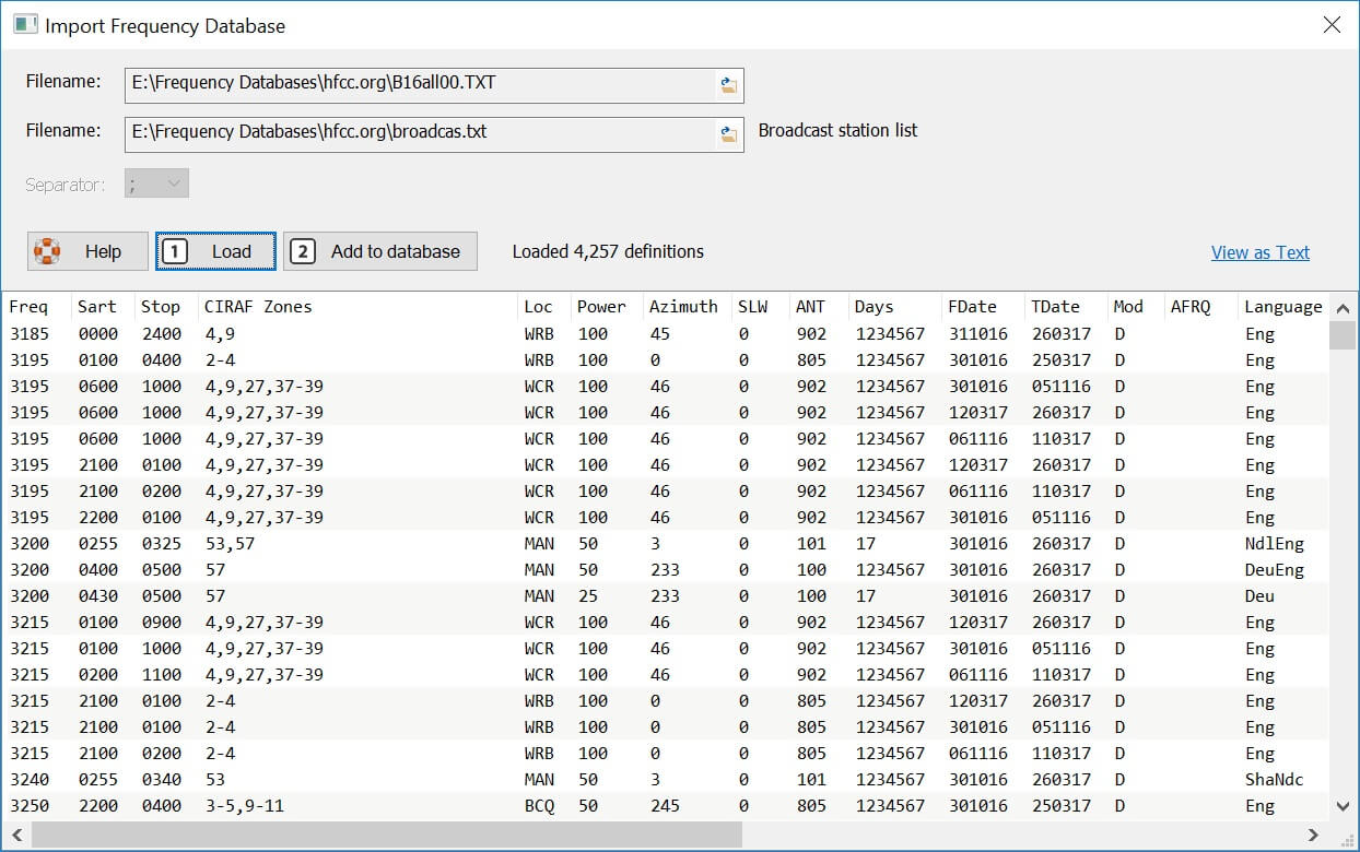 Frequency Database - SDR-Radio.com